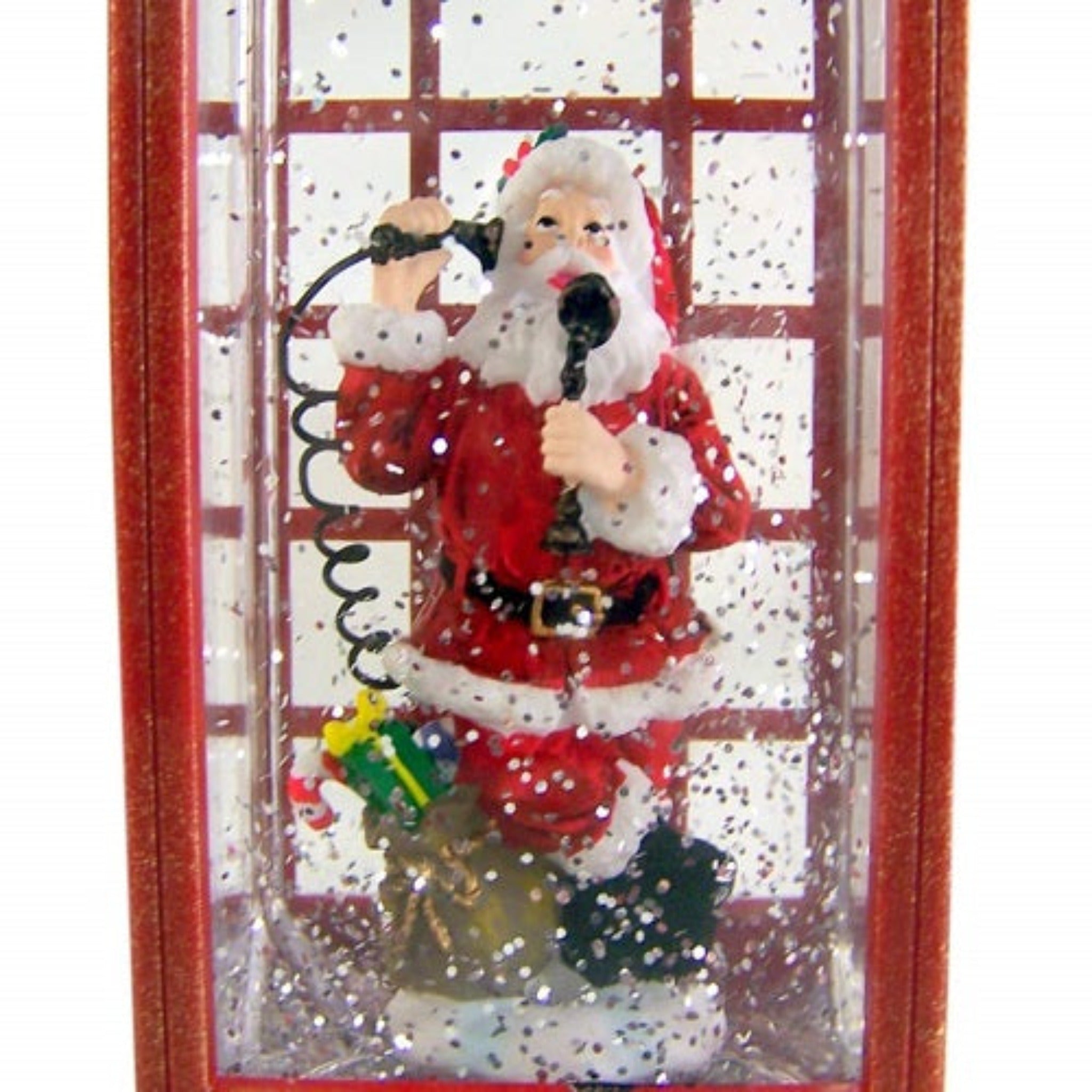 Roman LED with Fan Swirl Confetti Phone Booth With Santa – Ria's Gift Shop