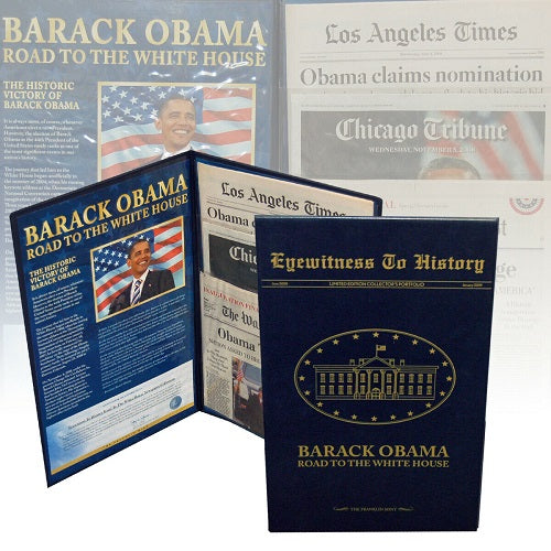 Franklin Mint President Barack Obama Limited Edition Collector's Portf ...